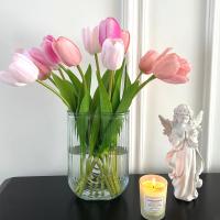 China Handmade PU Tulips Custom Size Simulated Flowers for Living Room Decoration and Photography Props for sale