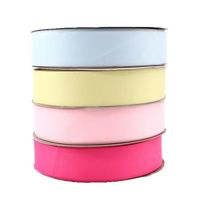 China Manufacturer's spot 3.8cm100 multi-color ribbed tape wholesale clothing accessories home textile gift box binding threaded ribbon for sale