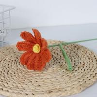 China Handmade knitting yarn Gesang flower finished product simulation bouquet home decoration creative ornament handmade yarn Gesang flower for sale
