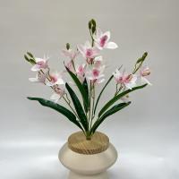 China New Product Simulation Flower 5-Fork Bundle Huilan Living Room Home Furnishings Hotel Ornaments Photography Decoration Fake Bouquet for sale