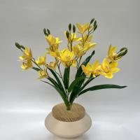 China New Product Simulation Flower 5-Fork Bundle Huilan Living Room Home Furnishings Hotel Ornaments Photography Decoration Fake Bouquet for sale