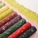 China Valentine's Day Solid Color Two Color Petals Hand Tear Dongba Paper Flower Packaging Paper for sale