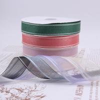 China High end flower packaging, Korean lace, Eugen gauze belt, 1cm-3.8cm gift decoration packaging, Snow gauze belt for sale