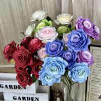 China Three thousand layered rose imitation real and fake flower bouquets for weddings, high-end artificial silk flower decorations, living room decorations for sale