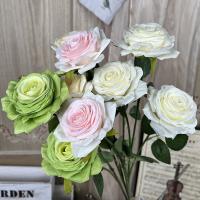 China Three thousand layered rose imitation real and fake flower bouquets for weddings, high-end artificial silk flower decorations, living room decorations for sale