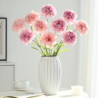 China Simulated flowers, carnation bouquets, dried flowers, family holidays, living room decoration, dining table, photography props, ornaments, fake flowers for sale