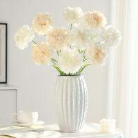 China Simulated flowers, carnation bouquets, dried flowers, family holidays, living room decoration, dining table, photography props, ornaments, fake flowers for sale