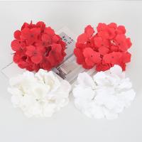 China Wholesale of 27 pieces of frosted fabric hydrangea flower heads, artificial flowers for festival wedding road flower arrangement, flower wall base decoration and artificial flowers for sale