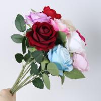 China Artificial rose, single-headed small pearl rose, home photo studio photography prop, artificial flower, Valentine's Day bestseller for sale