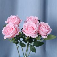 China Artificial rose, single-headed small pearl rose, home photo studio photography prop, artificial flower, Valentine's Day bestseller for sale
