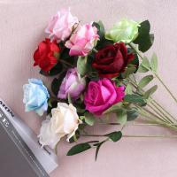 China Artificial rose, single-headed small pearl rose, home photo studio photography prop, artificial flower, Valentine's Day bestseller for sale