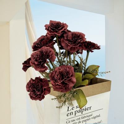 China Simulated 13 Carnations, Large Bouquet, Home Furnishings, Hotel Wedding Decoration, Simulated Flowers, Silk Flowers, Artificial Flowers, Wholesale for sale