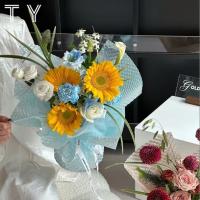 China New Qixi Festival bubble glass bubble paper, flower bouquet wrapping paper, waterproof, three-dimensional texture, high-quality embossed paper for sale