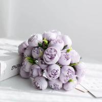 China 27 bundled tea roses, peony roses, simulated flowers, popular items, hand held tea roses, photo props, manufacturer wholesale for sale