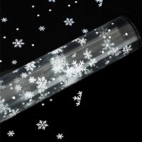 China Christmas flower wrapping paper, Christmas Eve apple bouquet wrapping paper, waterproof snowflake cellophane, Ouya paper gifts for sale