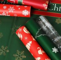 China Christmas flower wrapping paper, Christmas Eve apple bouquet wrapping paper, waterproof snowflake cellophane, Ouya paper gifts for sale