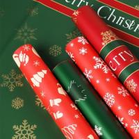 China Christmas flower wrapping paper, Christmas Eve apple bouquet wrapping paper, waterproof snowflake cellophane, Ouya paper gifts for sale