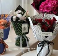 China Zebra pattern waterproof floral material, fresh flower packaging paper for sale