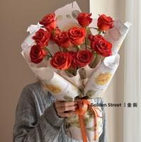 China Rose Catalog Art Paper Flower Packaging Paper for sale