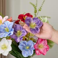China Simulation tulip purple simulation flower high-end sense realistic cross-border wholesale tulip imitation real and fake flower artificial flower for sale