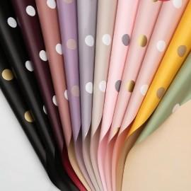 China Gaishi Hero Wave Dot Ouya Paper Waterproof Floral Flower Packaging Paper for sale
