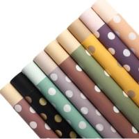 China Gaishi Hero Wave Dot Ouya Paper Waterproof Floral Flower Packaging Paper for sale