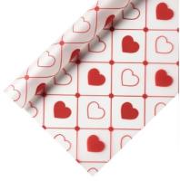 China Jelly film heart launch waterproof floral flower wrapping paper for sale