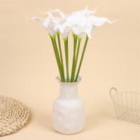 China High-end cream-style pu calla lily bouquet artificial flower home decoration living room dining table counter shopping mall table decoration for sale