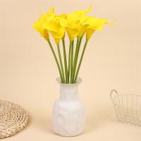 China High-end cream-style pu calla lily bouquet artificial flower home decoration living room dining table counter shopping mall table decoration for sale