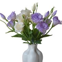 China Wholesale of artificial flowers, 3-head delphinium bouquets, realistic floral art, wedding, home decoration, table flowers, photography props for sale