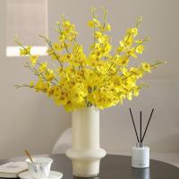 China The new type of artificial flower, a single dancing orchid, is suitable for hotel and restaurant decoration, living room, and wedding dancing orchid artificial flowers for sale