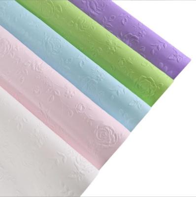 China Wholesale of embossed texture elegant paper, thickened flower bouquet wrapping, popular art paper, diy flower packaging, three-dimensional embossed paper for sale