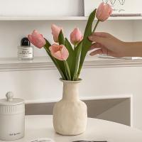 China Ins-style artificial flower decoration, tulip arrangement, high-end artificial flower ornaments with vases, living room arrangement of bouquets, living room for sale