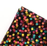 China Colorful polka dot dopamine mesh flower packaging paper for sale