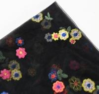 China Colorful polka dot dopamine mesh flower packaging paper for sale
