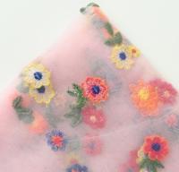China Colorful polka dot dopamine mesh flower packaging paper for sale