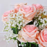 China Simulated Rose Single Rose Wholesale Wedding Home Decoration Flower Arrangement Simulated Rose Bundle for sale
