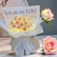 China Artificial flower hand-held bouquet, diy rose bouquet, material package, preserved flowers, for your daughter on the Qixi Festival, Valentine's Day ,Friend gift for sale