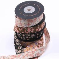 China Double sided small floral discount price ribbon DIY bow hair accessories clothing accessories gift box packaging accessories ribbon for sale