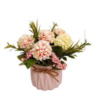 China Wholesale of artificial flowers, hydrangea potted plants, decorative items for living rooms and dining rooms, artificial flowers, green plants, potted plants, and table decorations for sale