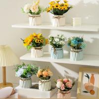 China Wholesale of artificial flowers, hydrangea potted plants, decorative items for living rooms and dining rooms, artificial flowers, green plants, potted plants, and table decorations for sale
