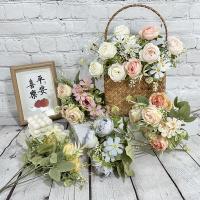 China Simulated Flower Bundle Peony Flower Manufacturer Direct Sales Fake Flower Home Decoration Handmade silk flower for sale