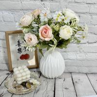 China Simulated Flower Bundle Peony Flower Manufacturer Direct Sales Fake Flower Home Decoration Handmade silk flower for sale