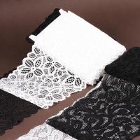 China 17CM wide lace hem, widened accessory decoration, black and white wide fabric, DIY bouquet packaging, matching for sale