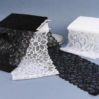 China 17CM wide lace hem, widened accessory decoration, black and white wide fabric, DIY bouquet packaging, matching for sale