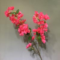China Simulated cherry blossoms, crabapple blossoms, pear blossoms, apple blossoms, peach blossoms, new wedding artificial flowers, home decoration, engineering landscaping and trees for sale