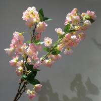 China Simulated cherry blossoms, crabapple blossoms, pear blossoms, apple blossoms, peach blossoms, new wedding artificial flowers, home decoration, engineering landscaping and trees for sale