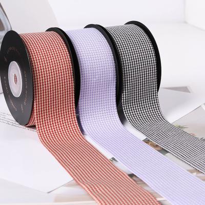 China Handmade DIY hair accessories, bow tie materials, foreign trade, Thousand Bird plaid webbing, Japanese and Korean for sale