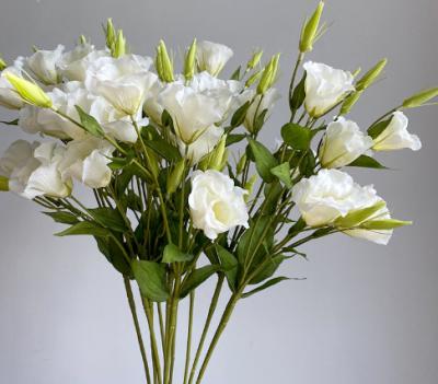 China 3 pieces of simulated Campanula flowers, home decoration ornaments, silk flowers, photography props, wedding road guides, scenery, fake flower bouquets for sale