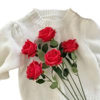 China Artificial rose single, Valentine's Day home, wedding decoration, flower wall, artificial flower, artificial flower manufacturer wholesale for sale